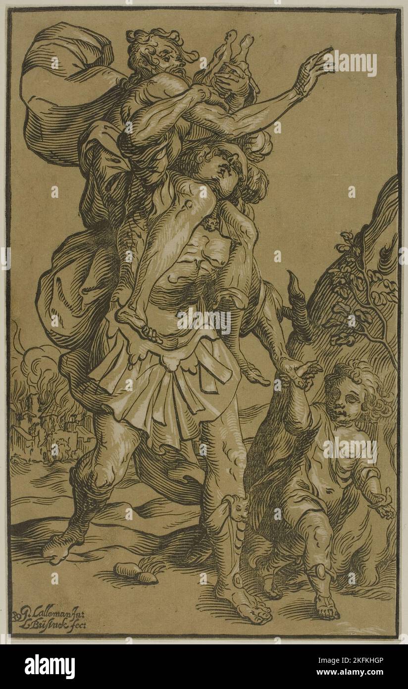 Aeneas and Anchises, n.d. Attributed to Ludolph Büsinck Stock Photo - Alamy