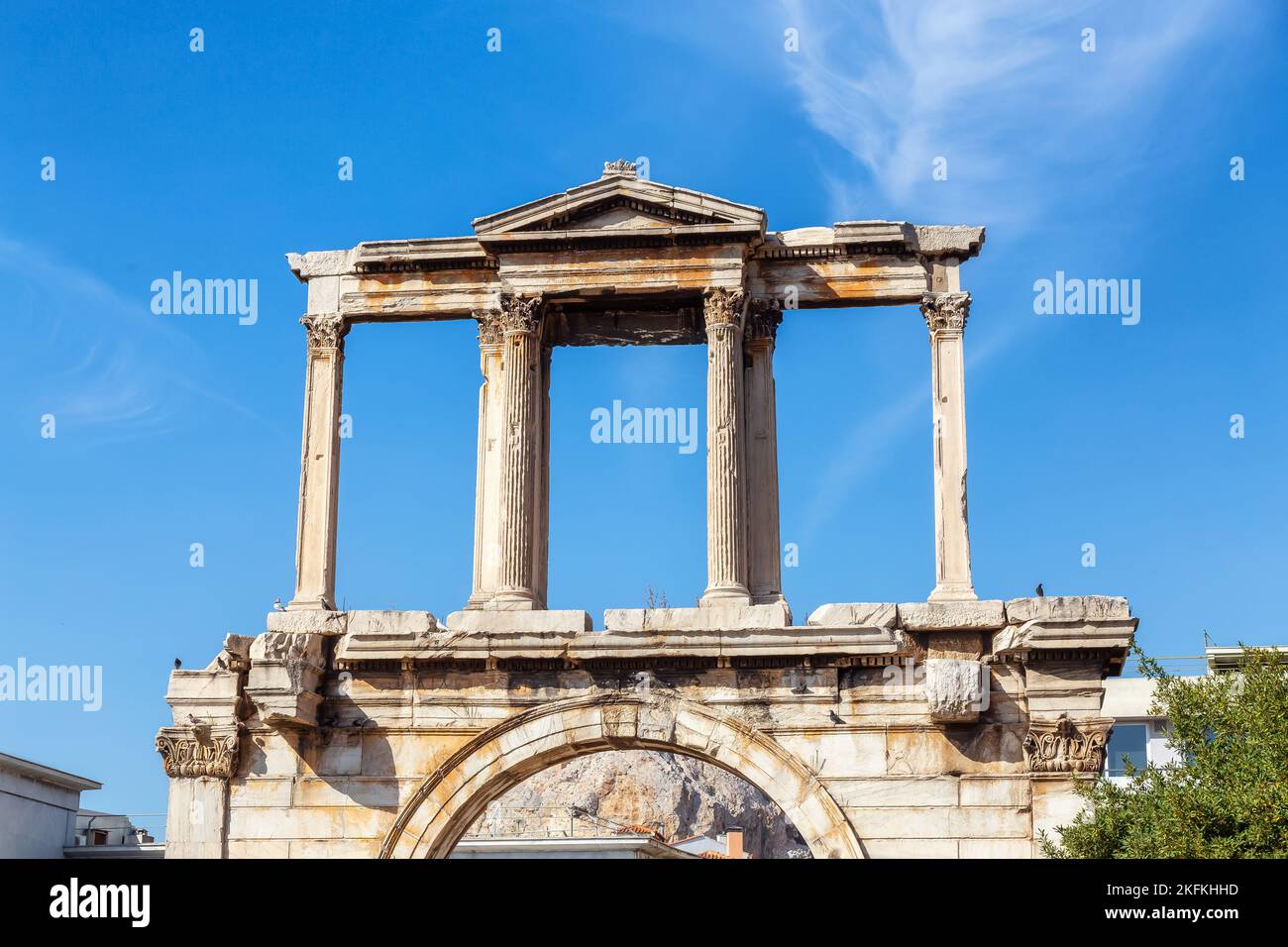Hadrian's Arch, Historical Landmark in Athens, Greece Stock Photo - Alamy