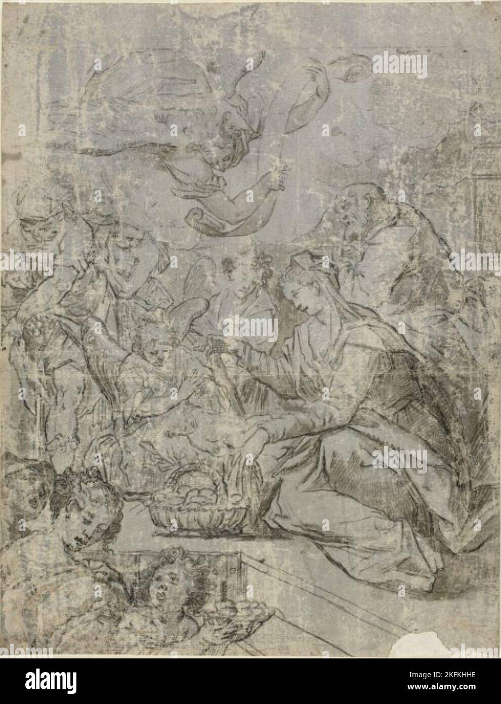 Nativity, n.d. Attributed to Matteo Rosselli Stock Photo - Alamy