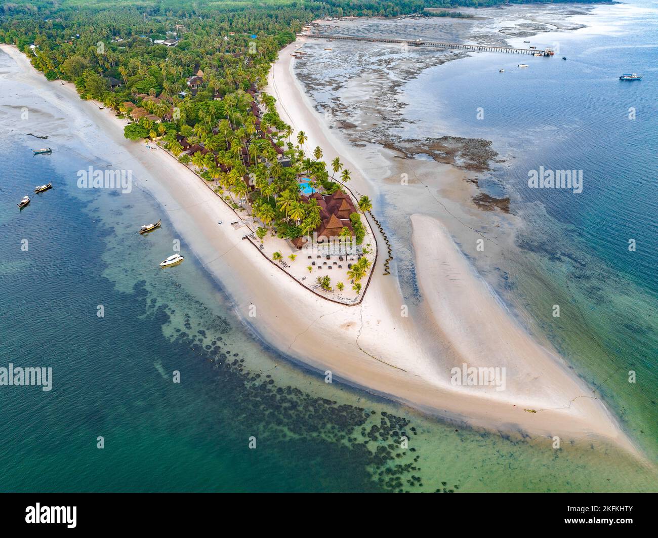 Aerial view of koh Mook or koh Muk island, in Trang, Thailand Stock ...