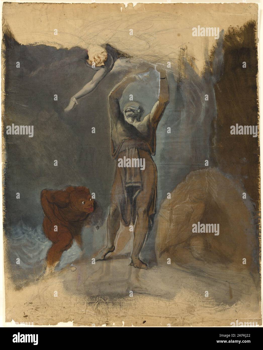 Prospero, Miranda, Caliban and Ariel, 1800/05. Attributed to Henry ...