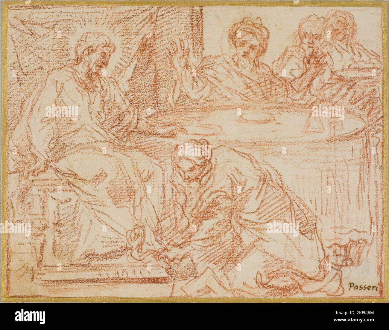 Mary magdalene washing jesus hi-res stock photography and images - Alamy