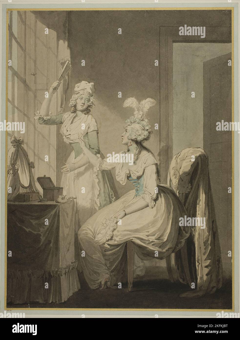 The Lady and the Queen Wasp, 1780/90. Attributed to Francis Wheatley or ...