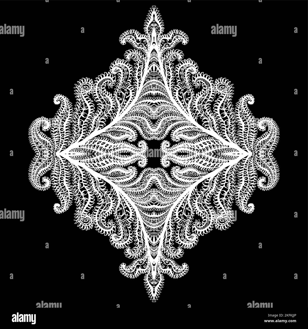 Snowflake Icon Graphic Sign Symbol Drawing. White Snowflake Isolated on ...