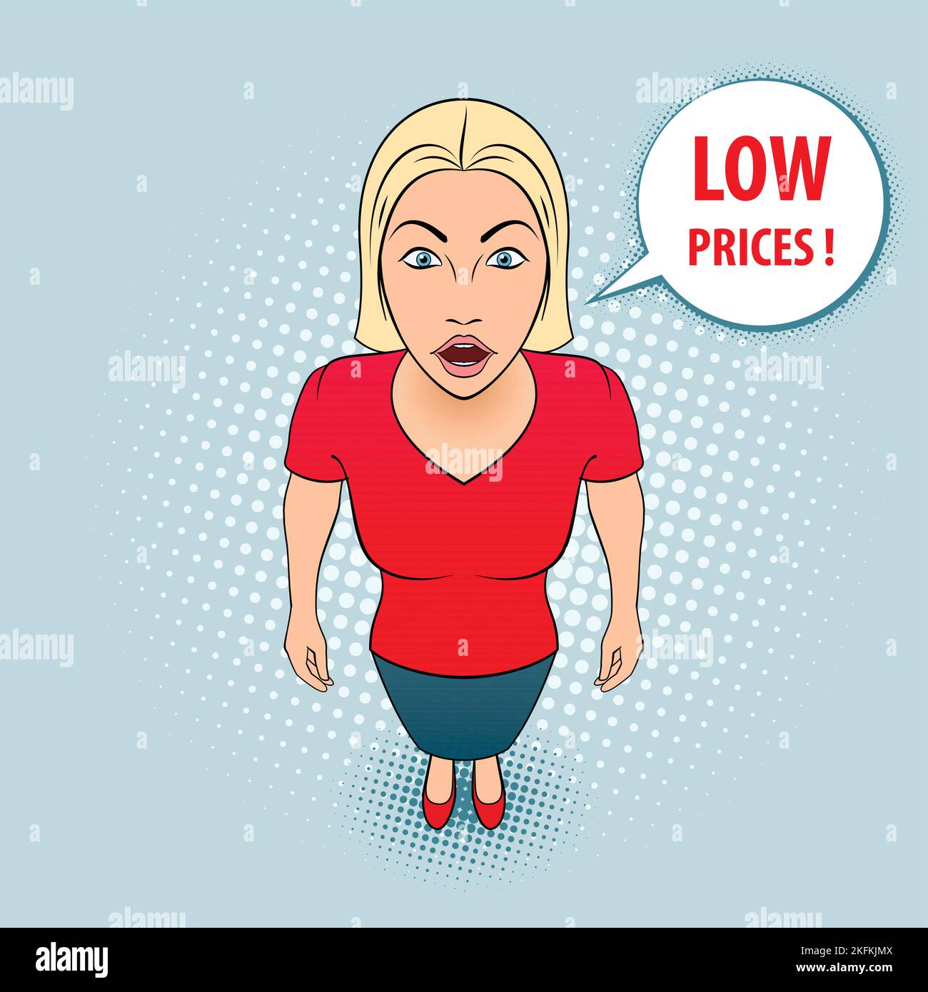 Speaking with a customer Stock Vector Images - Alamy