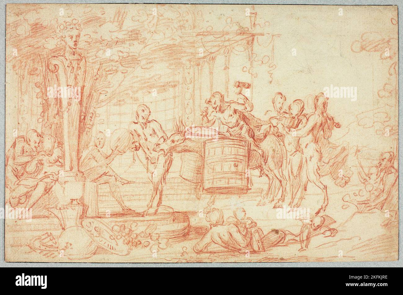 Bacchanal, n.d. Attributed to Claude Gillot Stock Photo - Alamy