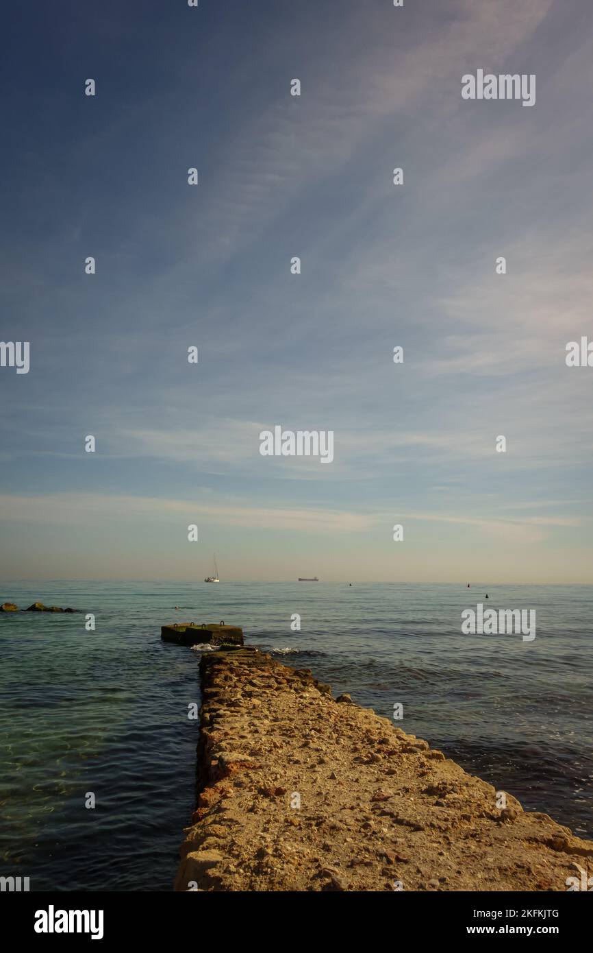 Mediterranean beaches in Alicante. Spain Stock Photo - Alamy