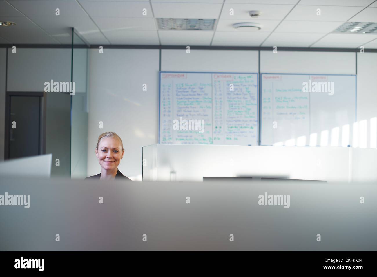 Its good to have my own workspace. Portrait of an attractive young ...