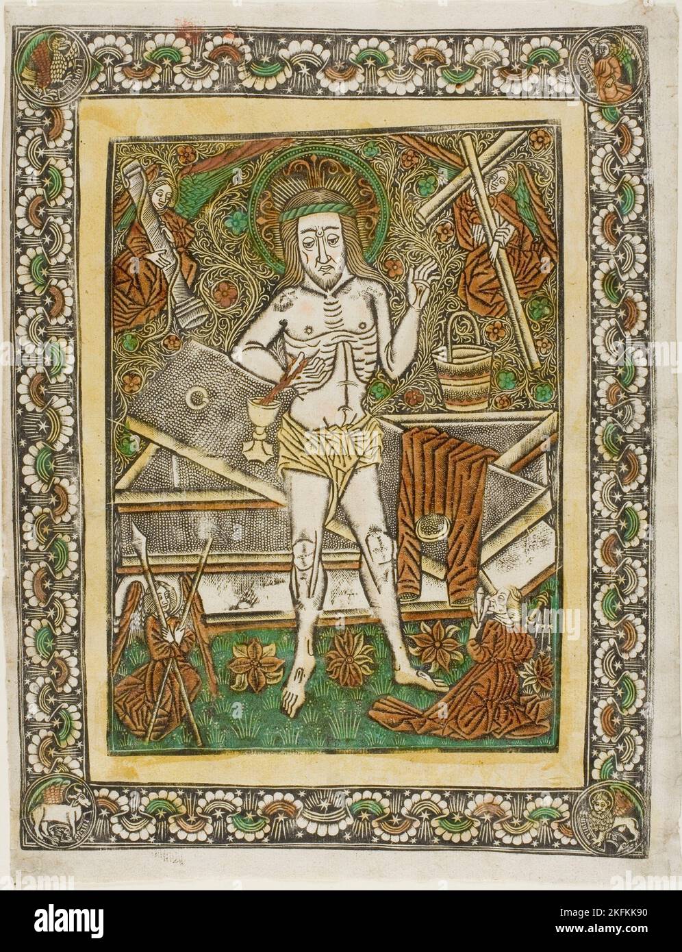 The Man of Sorrows with Four Angels, c. 1470 Stock Photo - Alamy