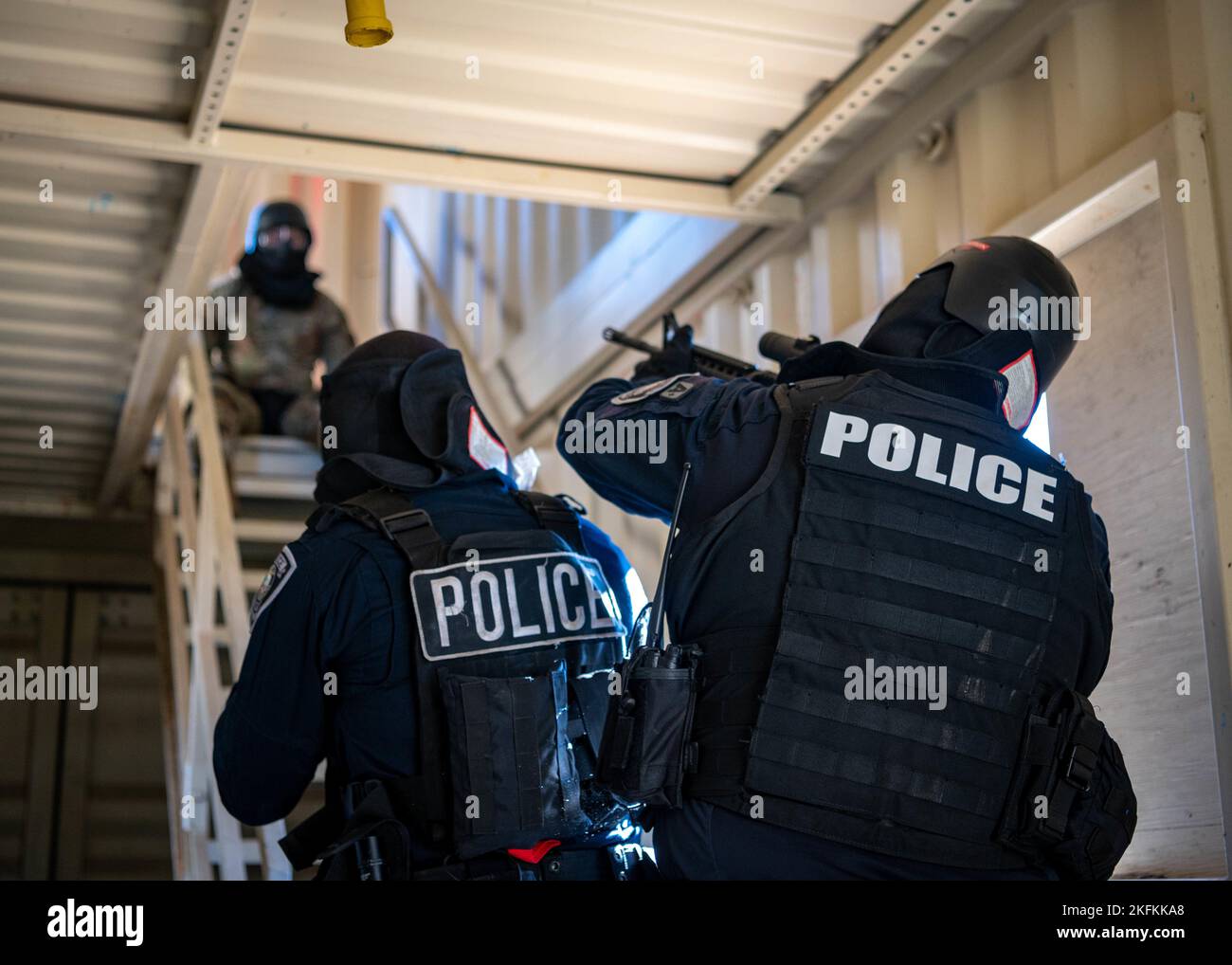 Sumter Police Department (SPD) quick reaction team officers demonstrate ...