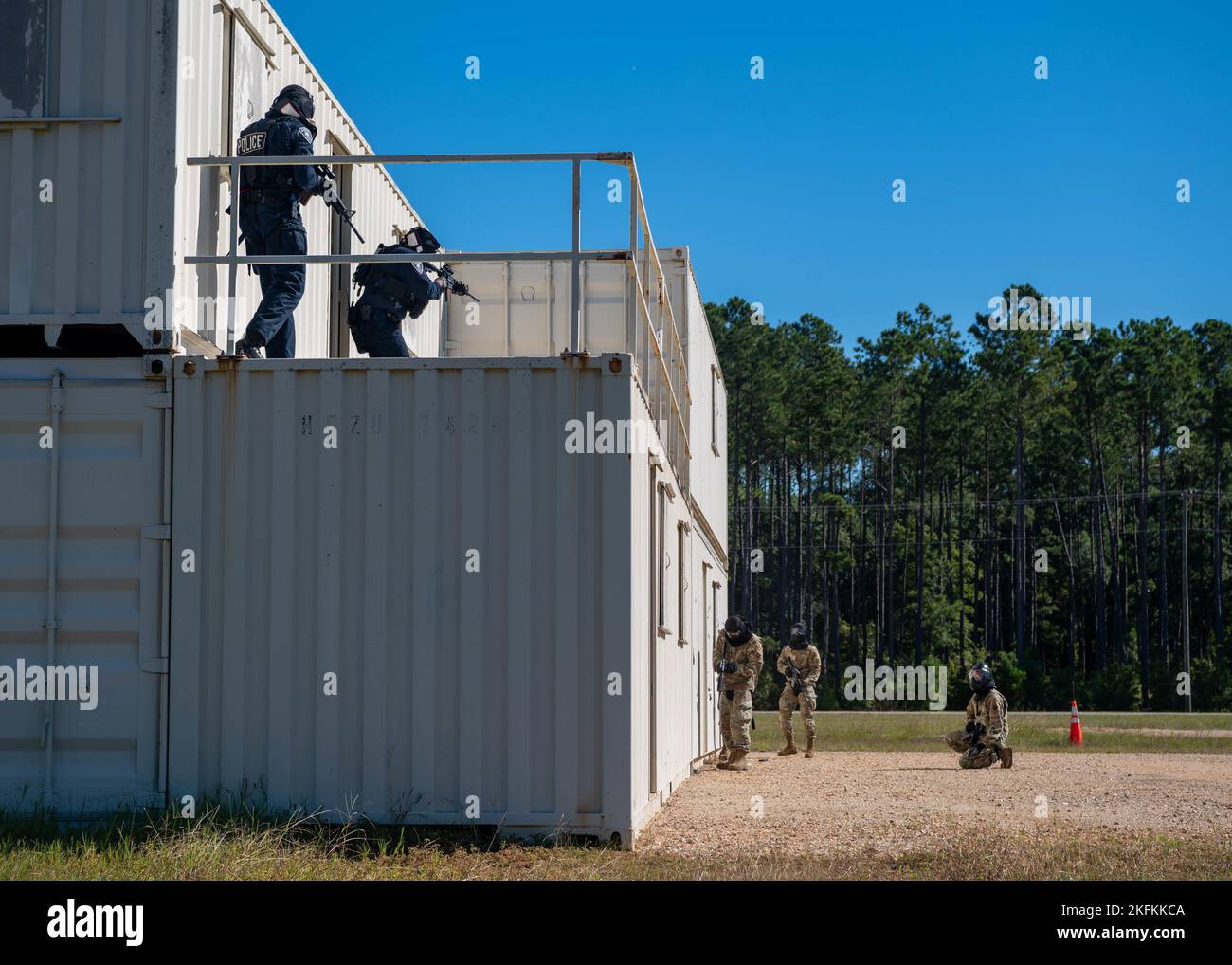 Sumter Police Department quick reaction team officers and U.S. Air ...