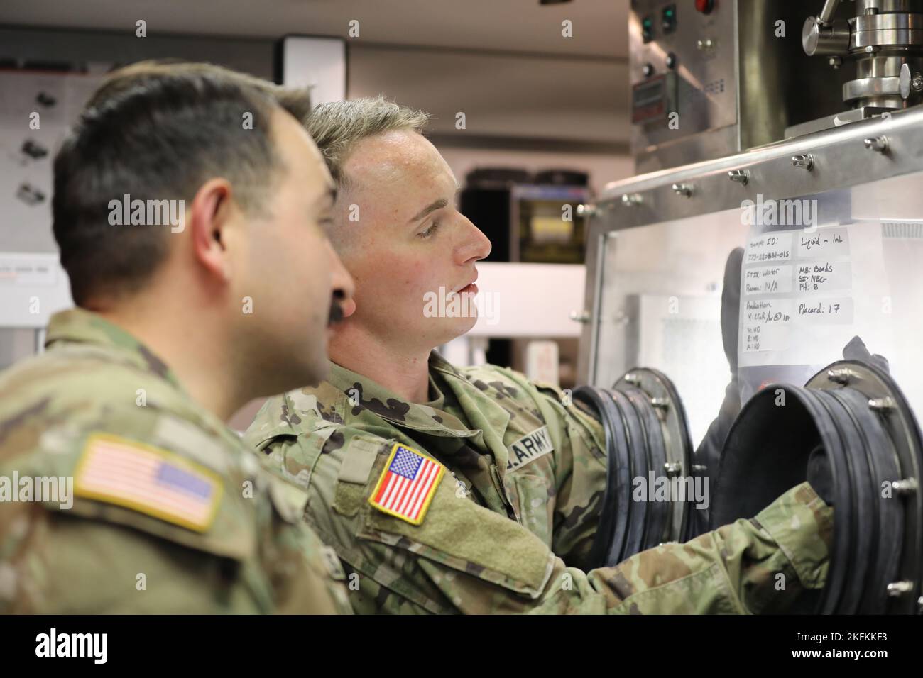 U.S. Army Cpt. Tony Bernabo, a Nuclear Medical Science Officer assigned ...