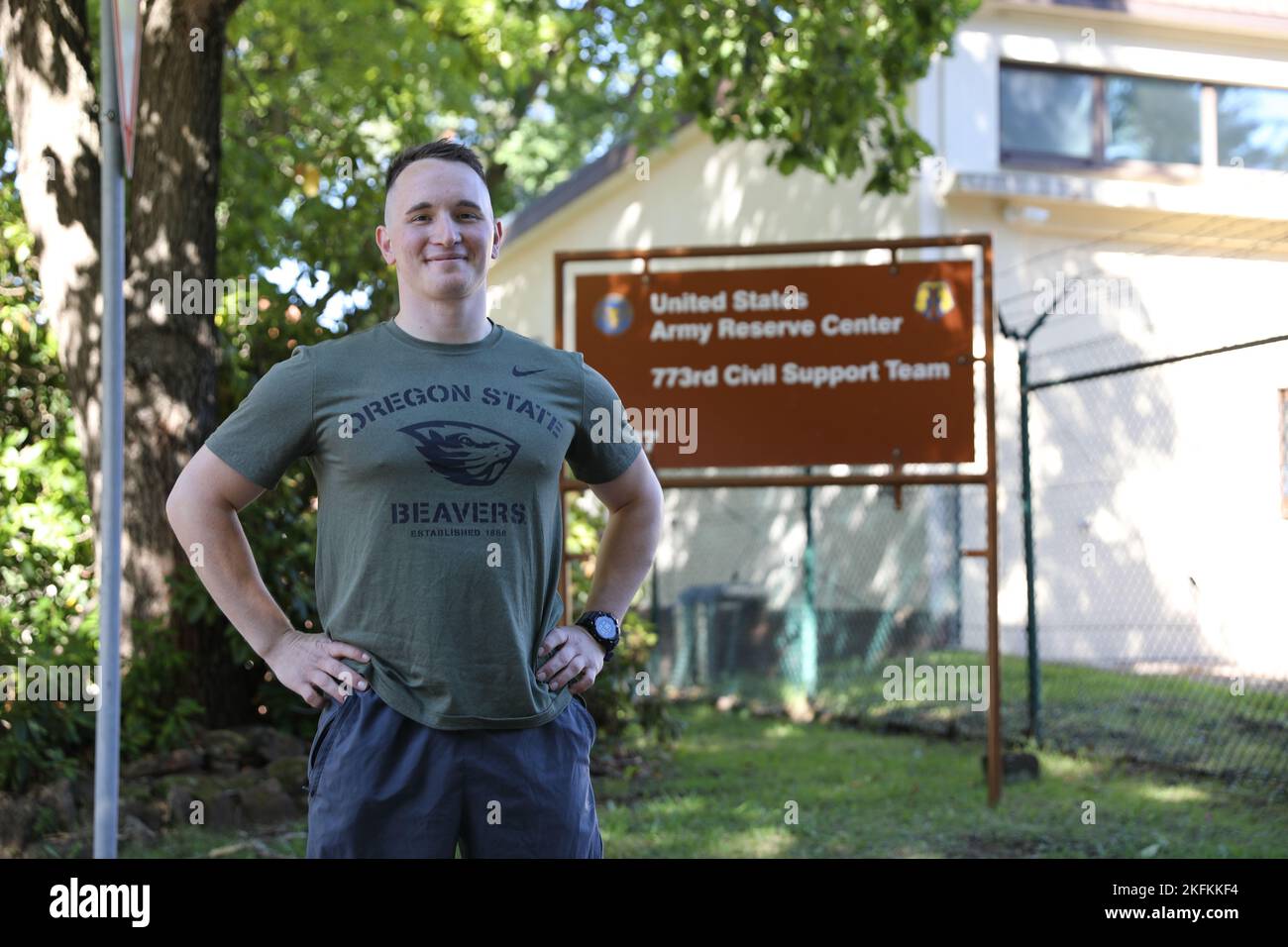 U.S. Army Cpt. Tony Bernabo, a Nuclear Medical Science Officer assigned ...