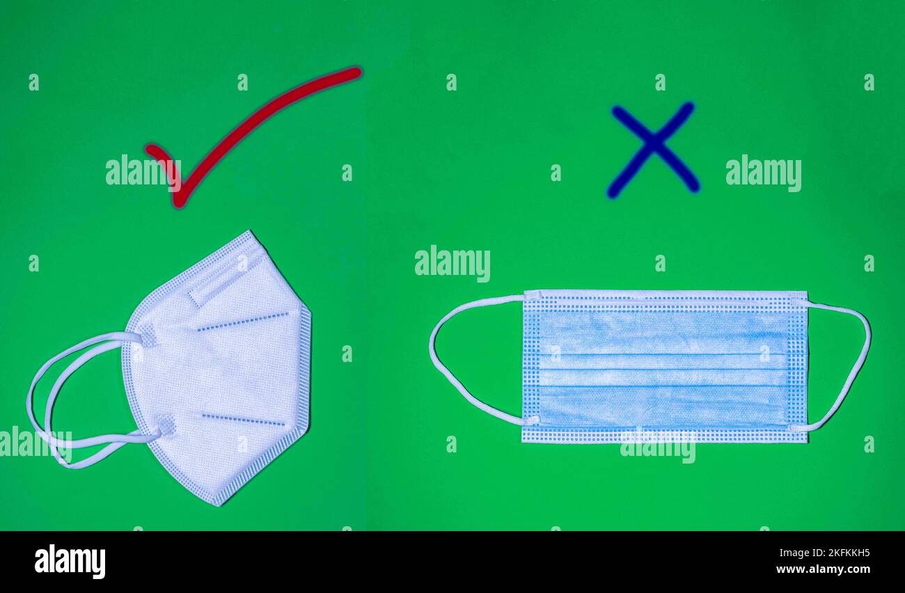 Comparison between KN95 and N95 mask, antiviral medical mask for ...