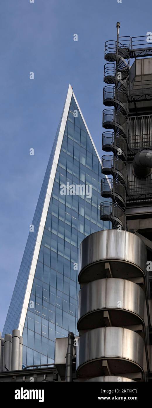 LONDON, UK - OCTOBER 29, 2022: Lloyd's building, in the City of London ...