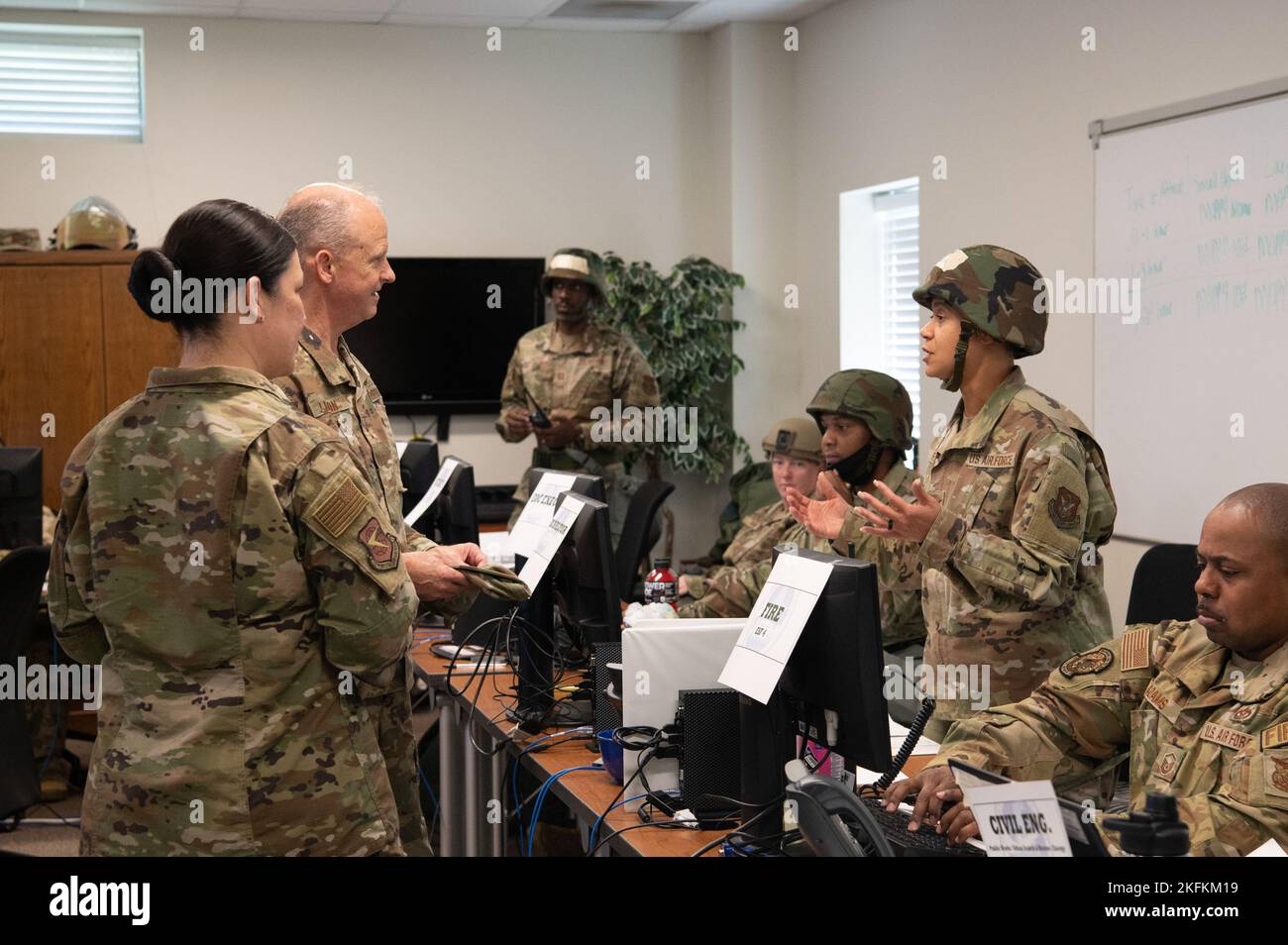 Col. Dion R. Flynn (right), Commander of the 94th Missions Support ...