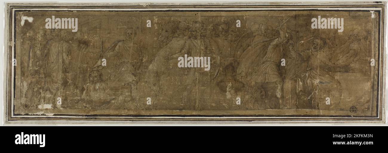 Mucius Scaevola Crossing the Tiber, Intending to Assassinate Porsenna ...