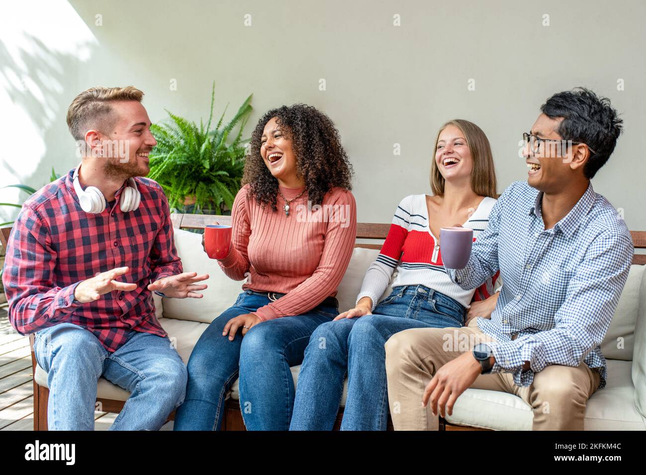 Indian couple having coffee hi-res stock photography and images - Alamy