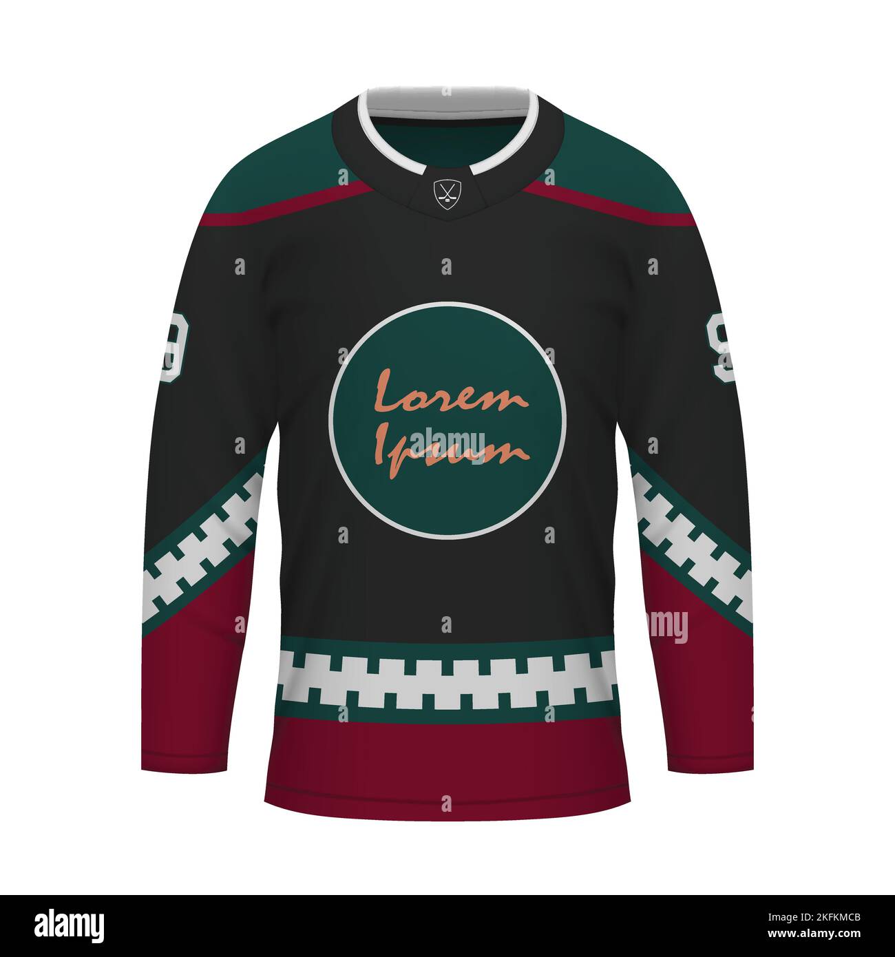 Realistic Ice Hockey shirt of Arizona, jersey template for sport ...