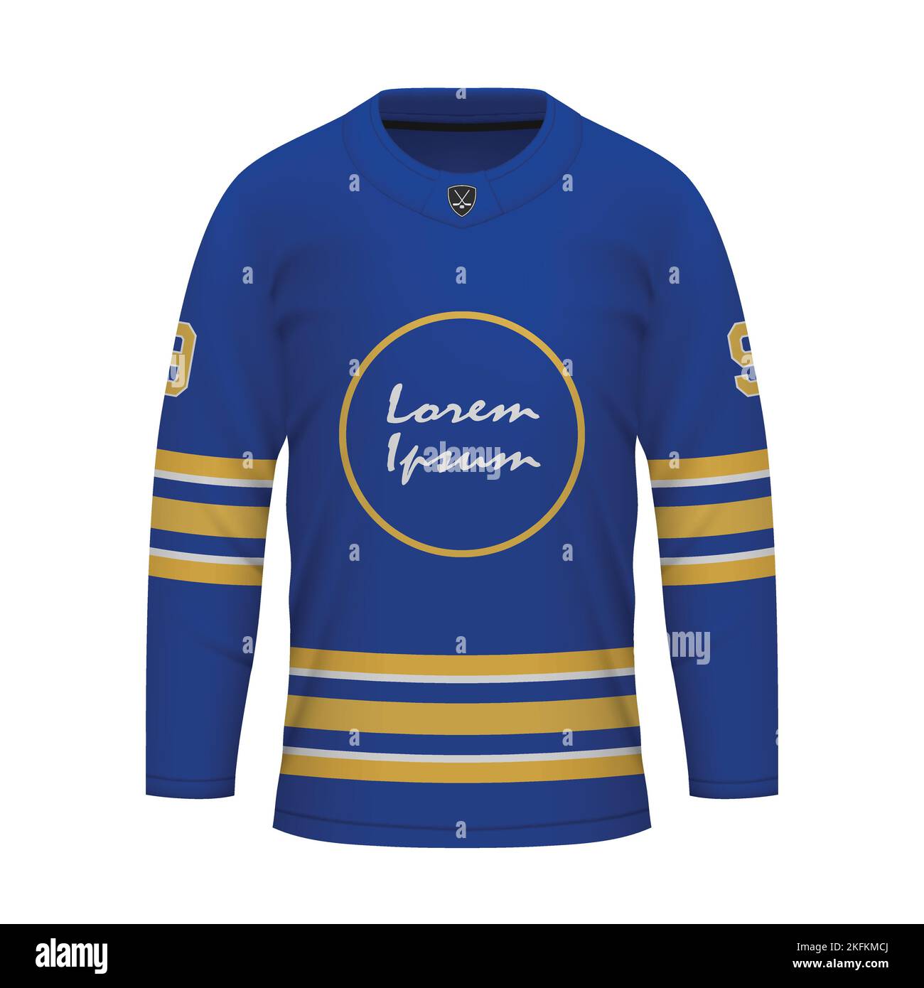 Realistic Ice Hockey shirt of Buffalo, jersey template for sport ...