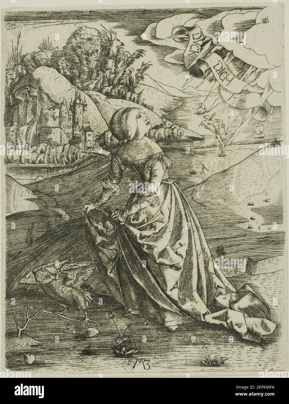 The Woman and the Owl, after 1512. (Possibly Demeter/Proserpina turning ...