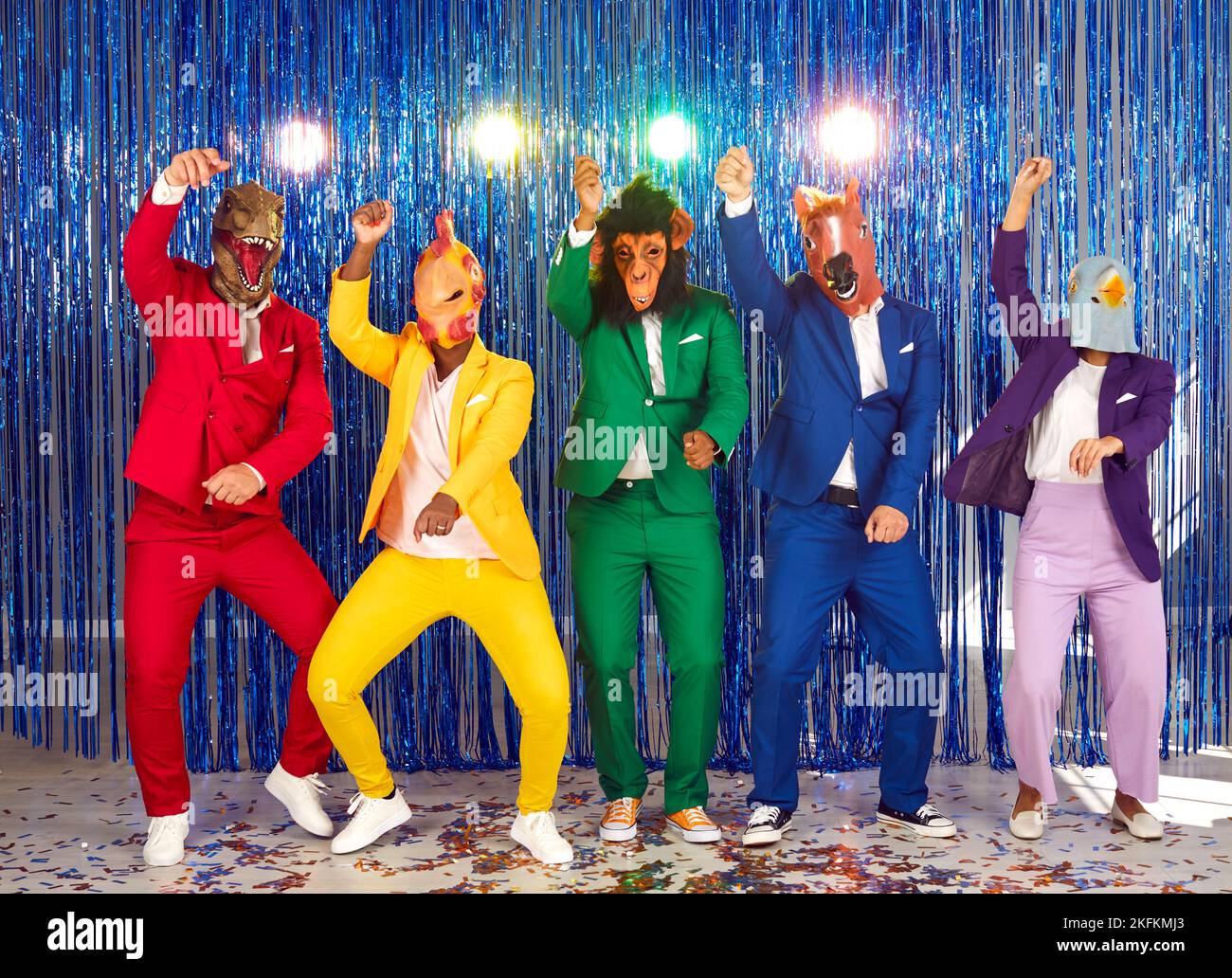 Animal Head Masks On People