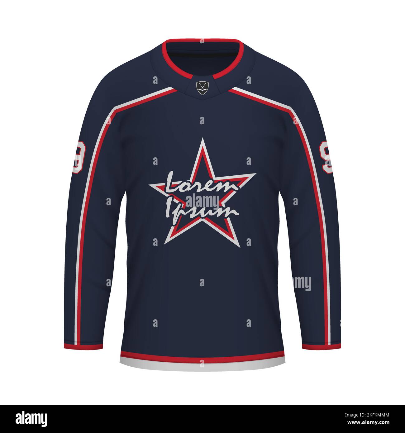 Realistic Ice Hockey shirt of Columbus, jersey template for sport ...