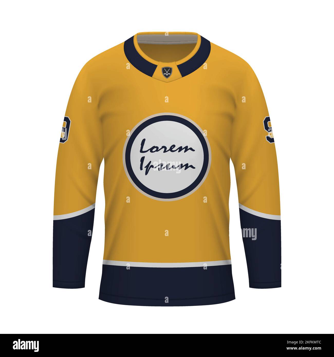 Realistic Ice Hockey shirt of Nashville, jersey template for sport ...