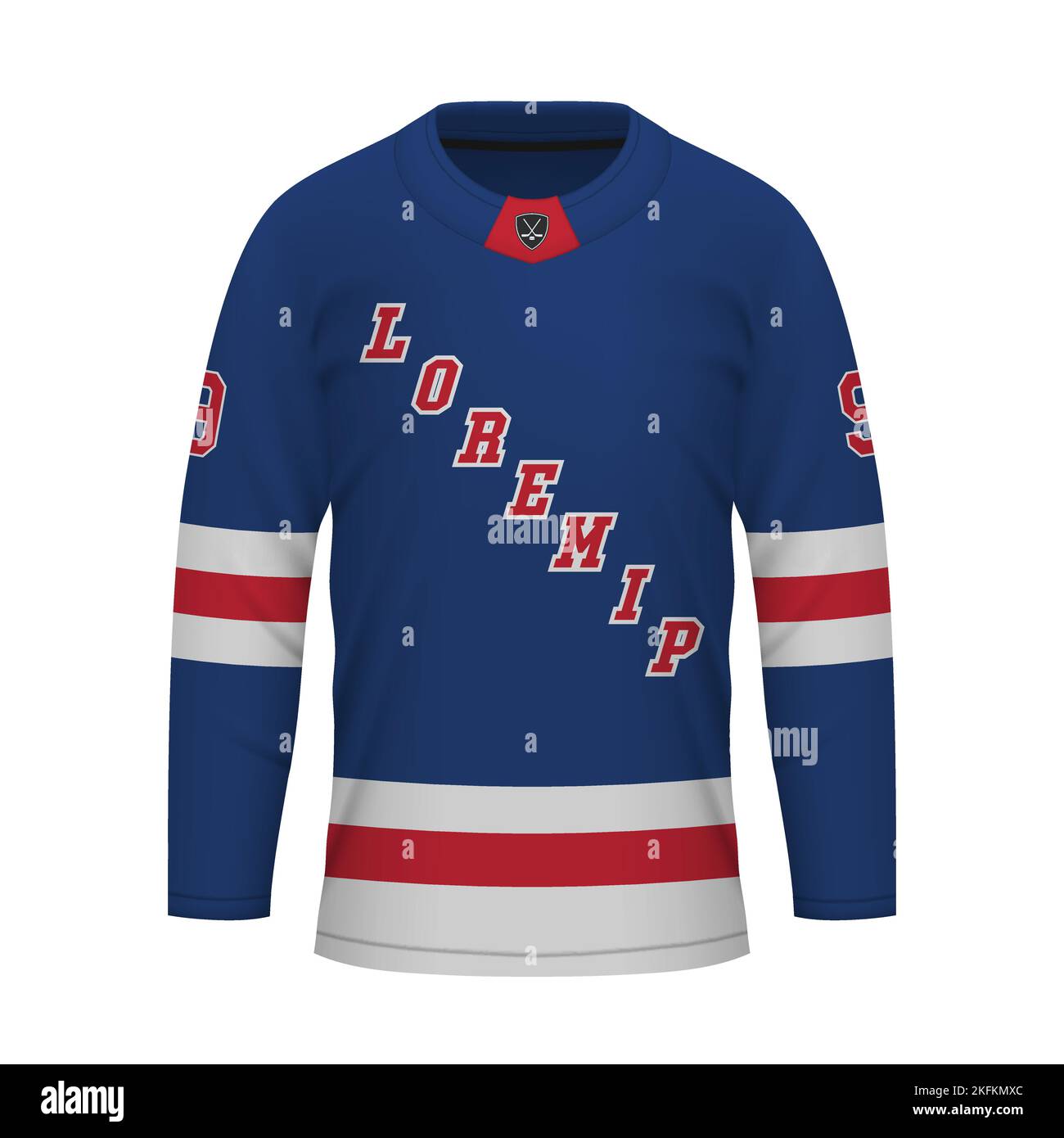Realistic Ice Hockey shirt of New York, jersey template for sport ...