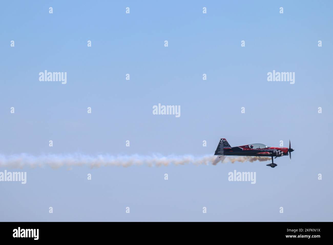 Rob Holland, piloting his MXS-RH, performs aerobatics during the 2022 ...