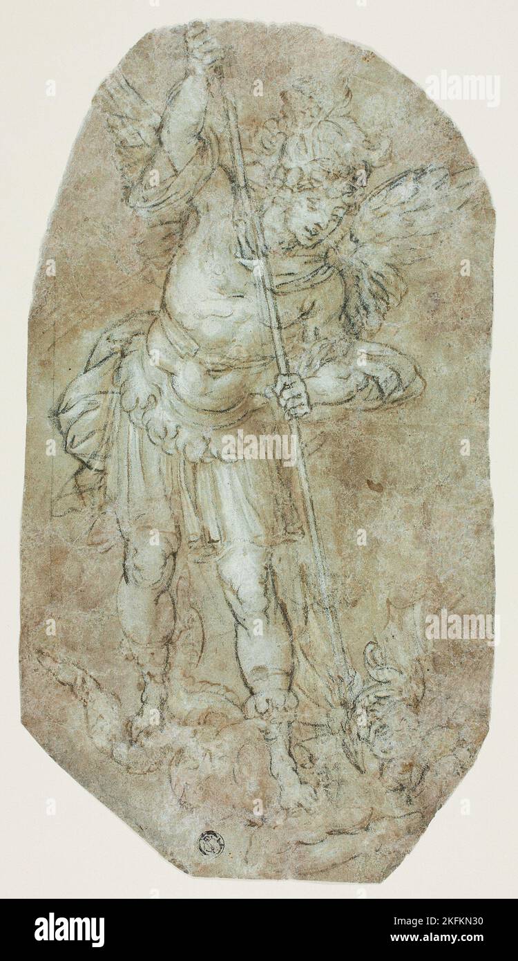 St. Michael Archangel and the Devil, n.d Stock Photo - Alamy