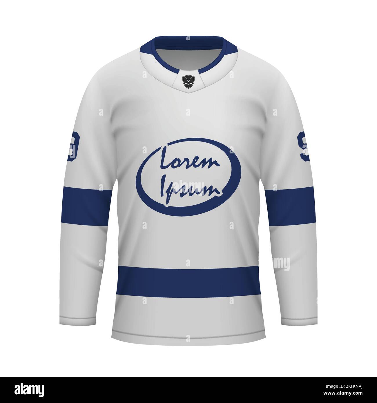 Realistic Ice Hockey away jersey Tampa Bay, shirt template for sport ...