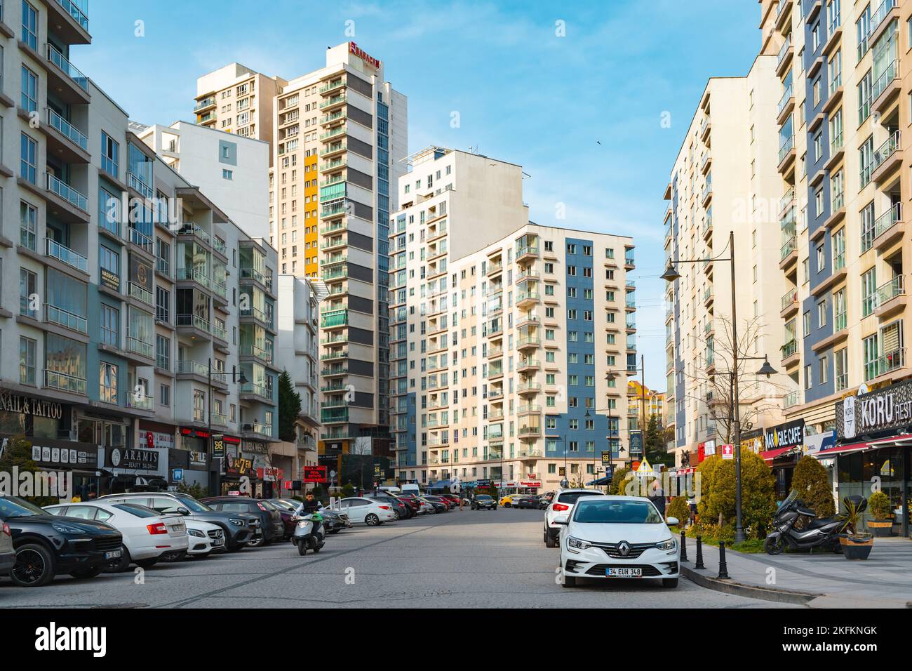 ISTANBUL, TURKEY - MARCH 30, 2022 : View of modern residential ...