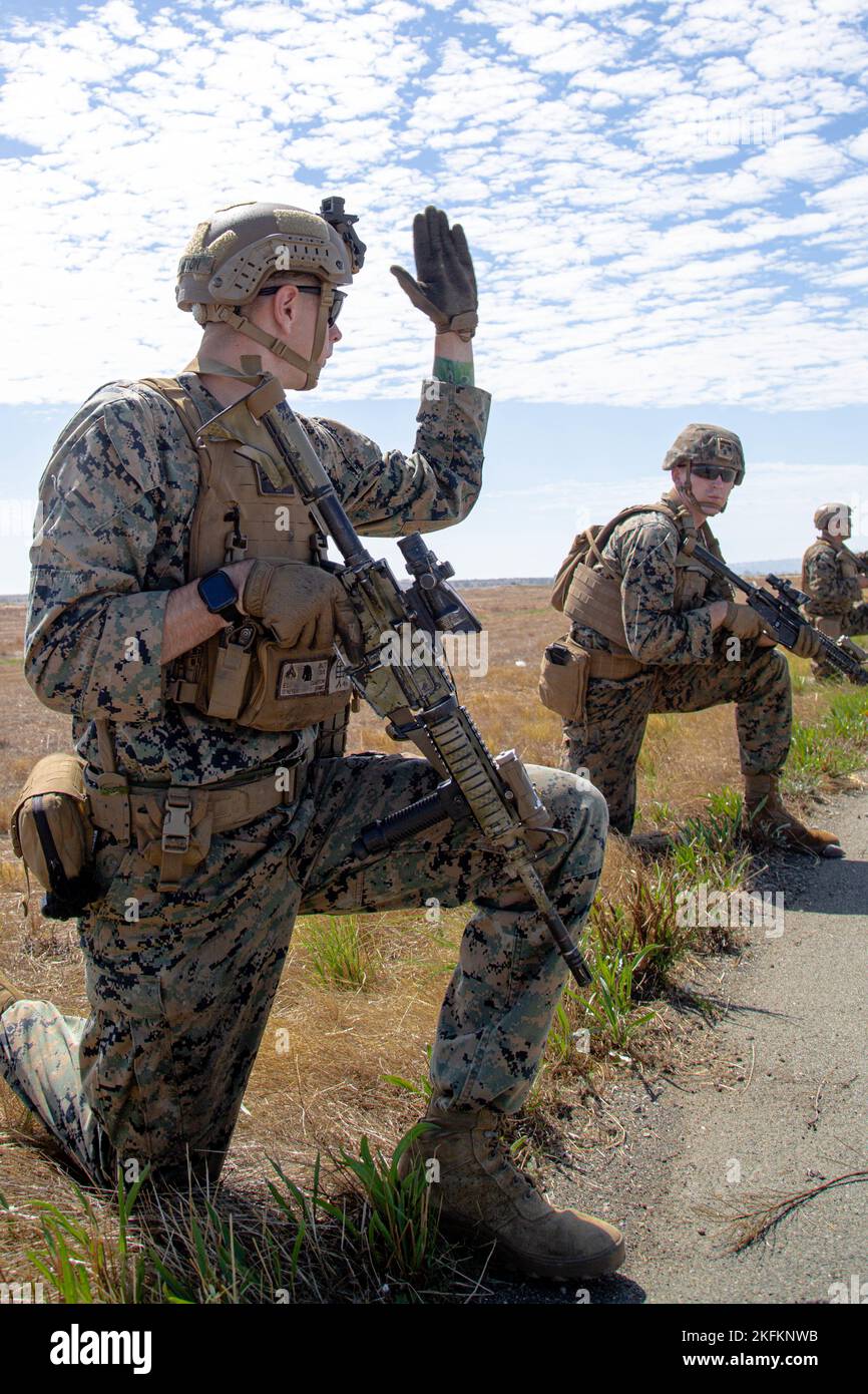 U.S. Marine Infantrymen with 3rd Battalion, 5th Marine Regiment, 1st ...