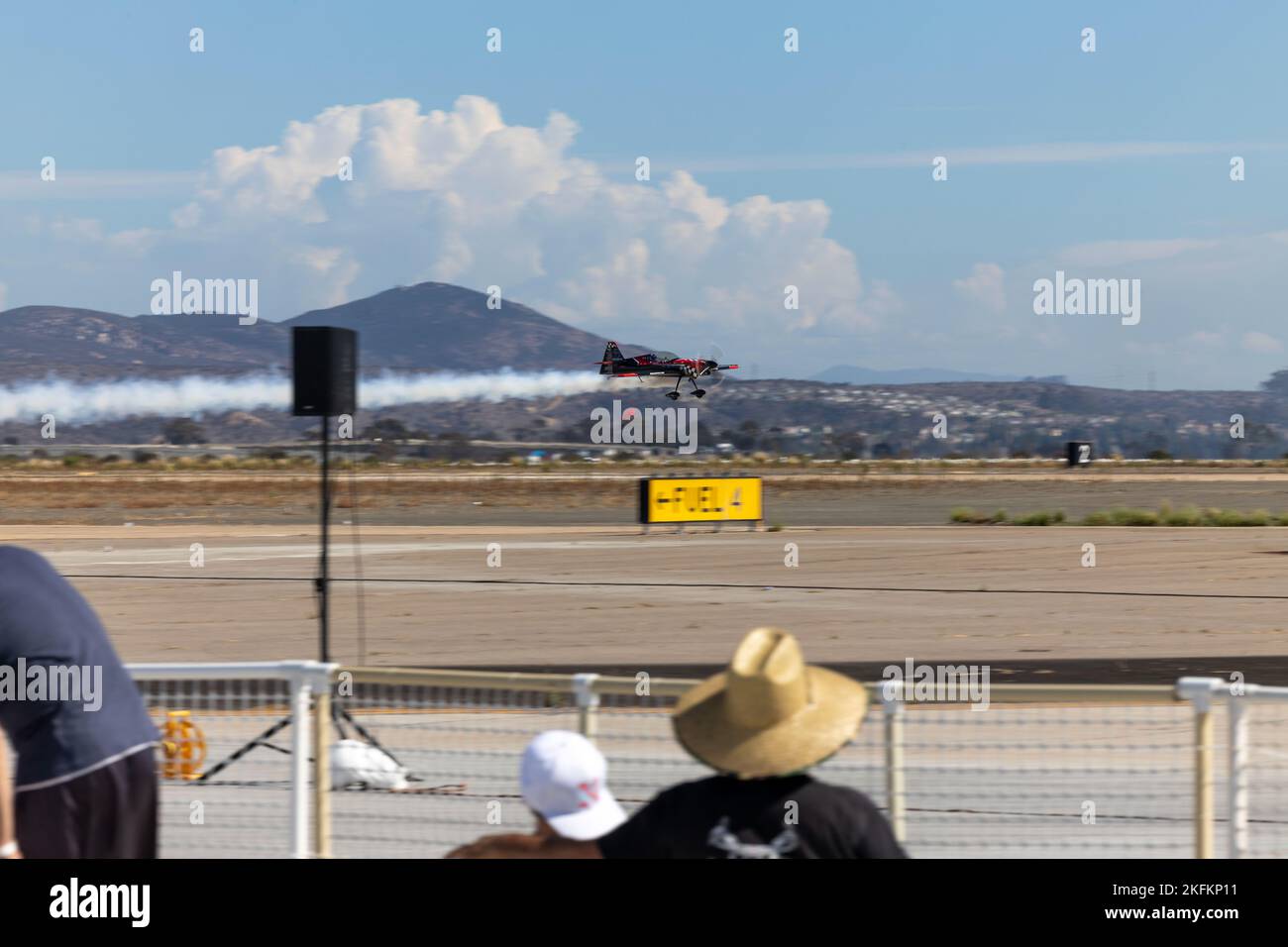 Rob Holland, piloting his MXS-RH, performs aerobatics during the 2022 ...