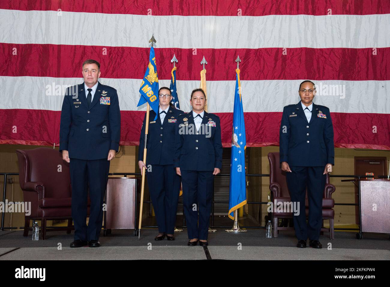From left to right, Col. Eric Guttormsen, 108th Wing commander, Master ...