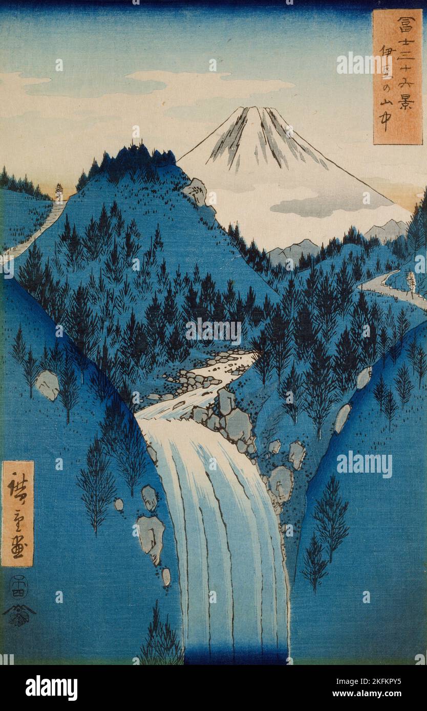 In the Mountains of Izu Province, 1858-1859 Stock Photo - Alamy