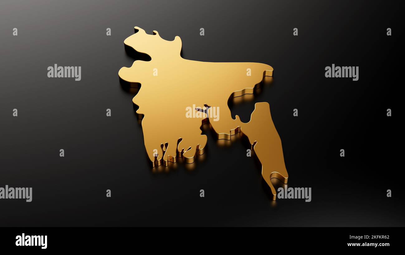 Bangladesh gold map hi-res stock photography and images - Alamy