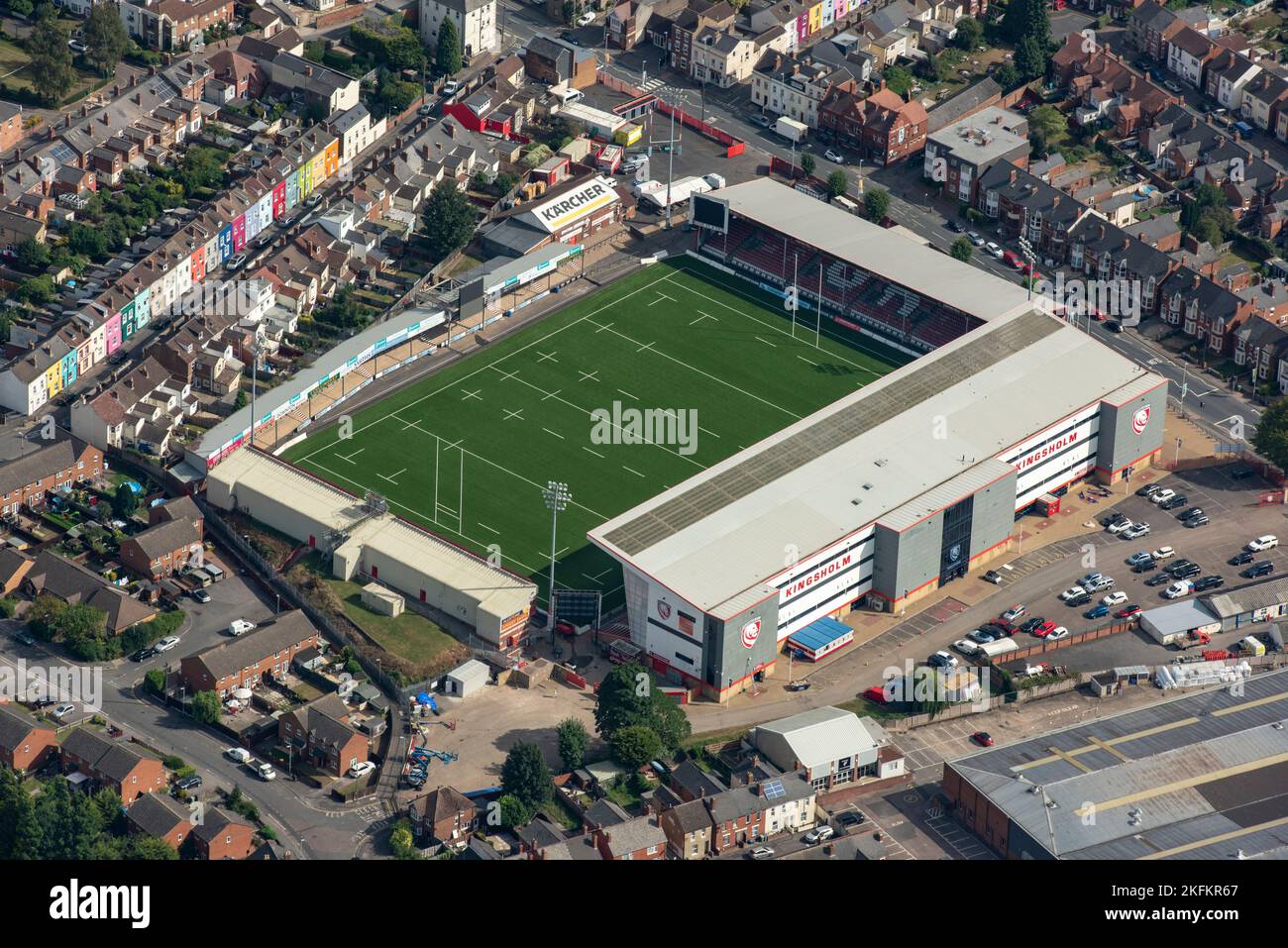 Kingsholm Stadium, home to Gloucester Rugby Club, Gloucester ...