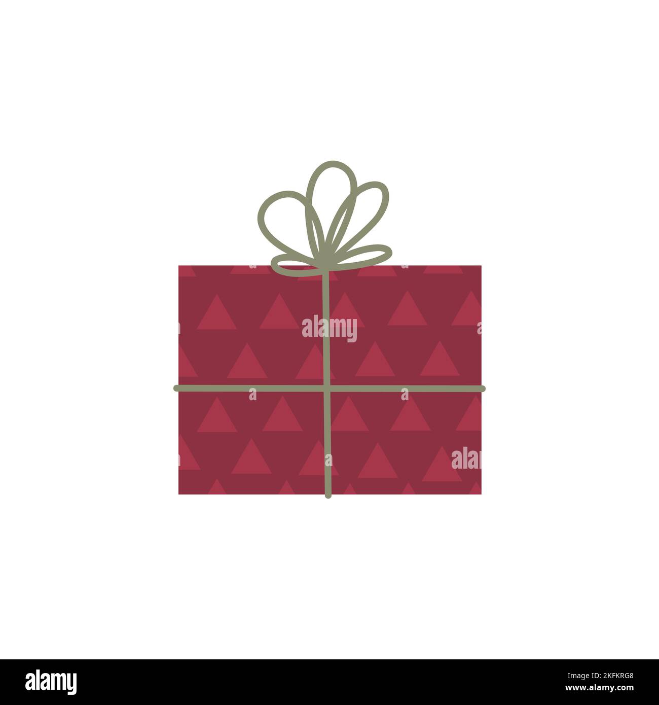 Christmas hand drawn gift. Birthday presents. Pile of colorful wrapped ...