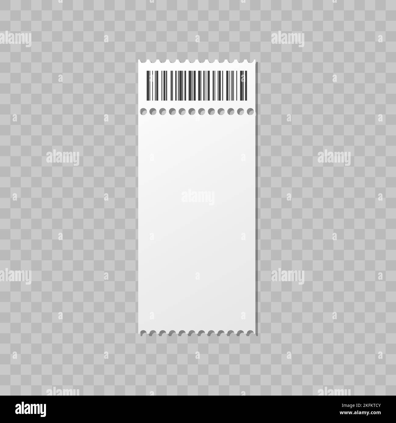Blank ticket mockup template. Movie lottery realistic blank tickets ...