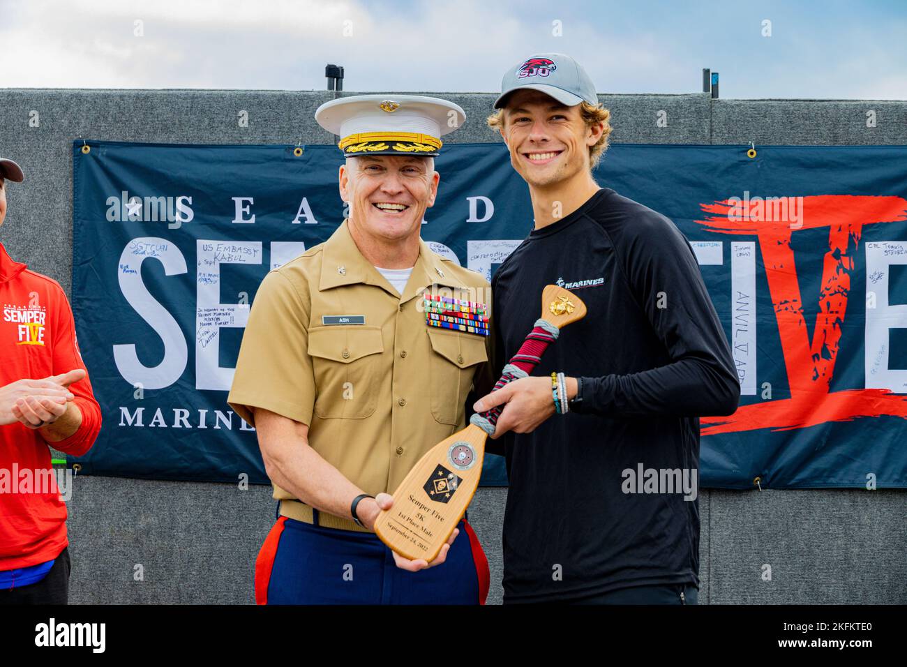 U.S. Marine Corps Col. Phillip N. Ash, commanding officer of 1st Marine ...