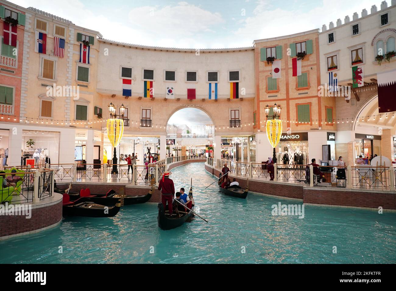A general view of the Villaggio Mall, ahead of the FIFA World Cup 2022 ...