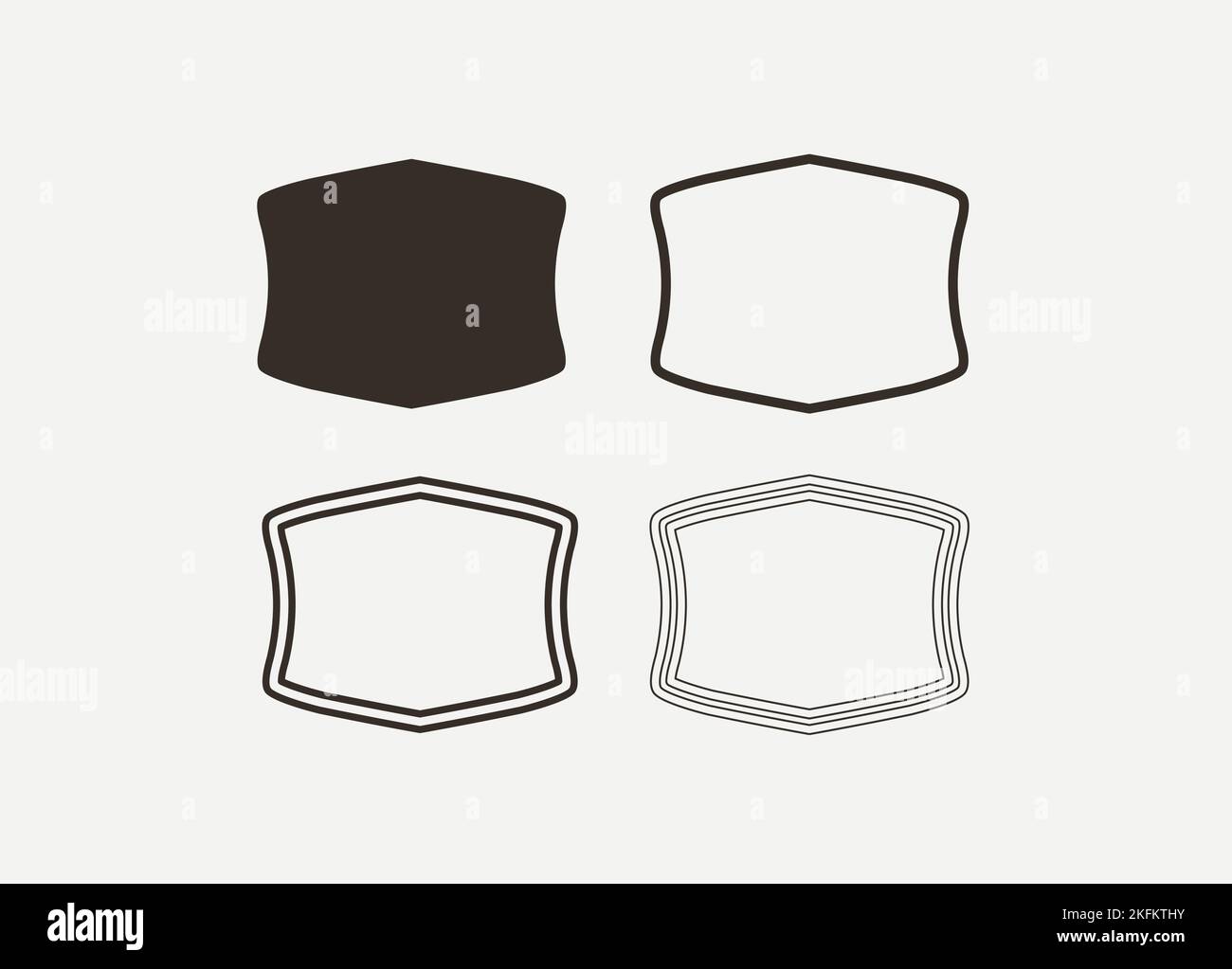 Wedding frame. Mailbox Monogram Basic Shape, Monogram Frame Empty frame ...