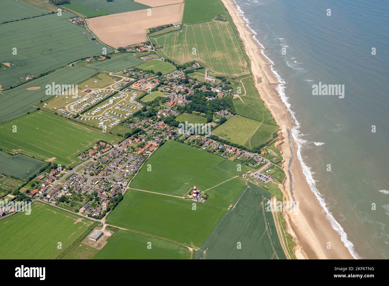 Happisburgh aerial hi-res stock photography and images - Alamy