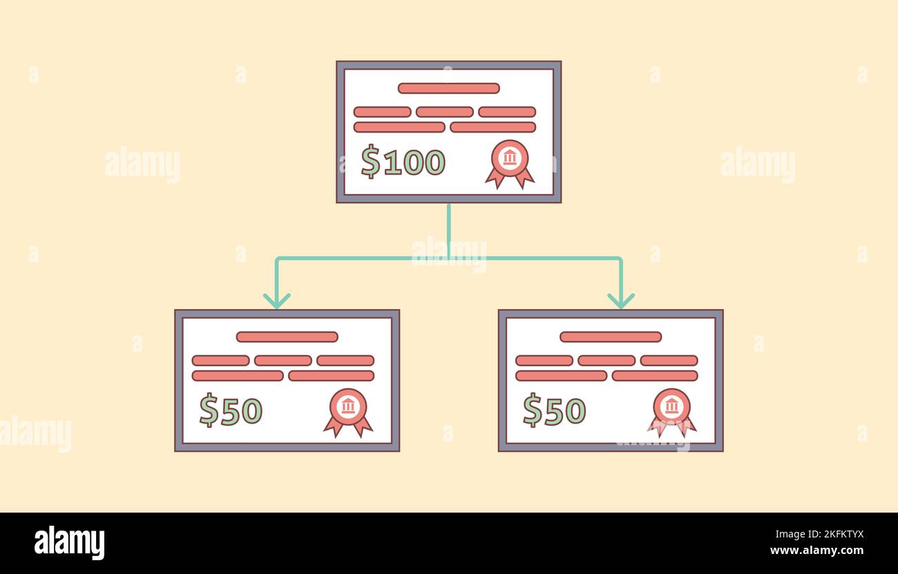 stock split concept for stock market trading with modern flat style ... stock split concept for stock market trading with modern flat style ...