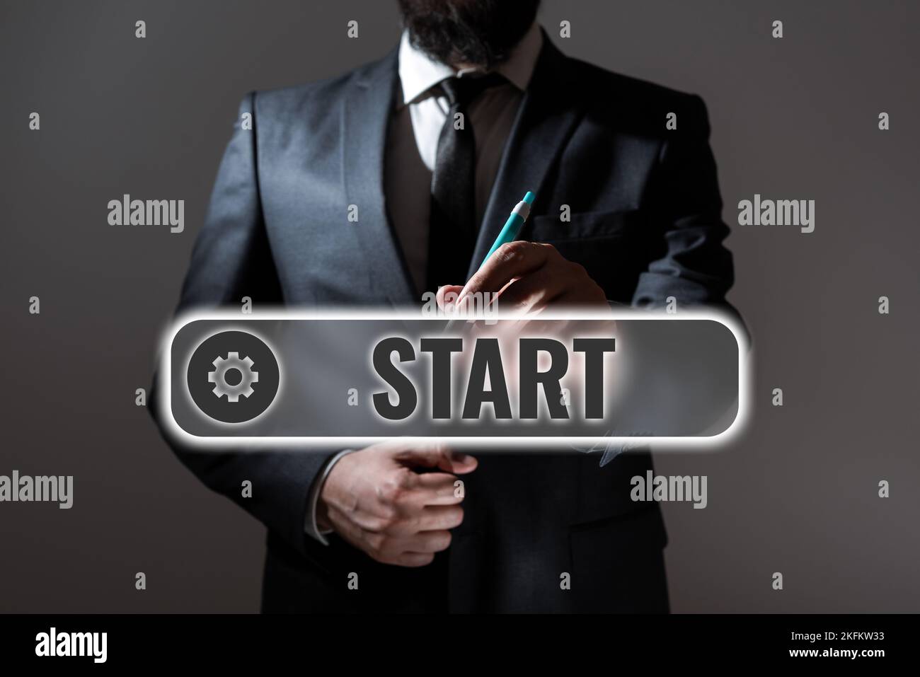 Inspiration showing sign Start. Business showcase begin or be reckoned ...