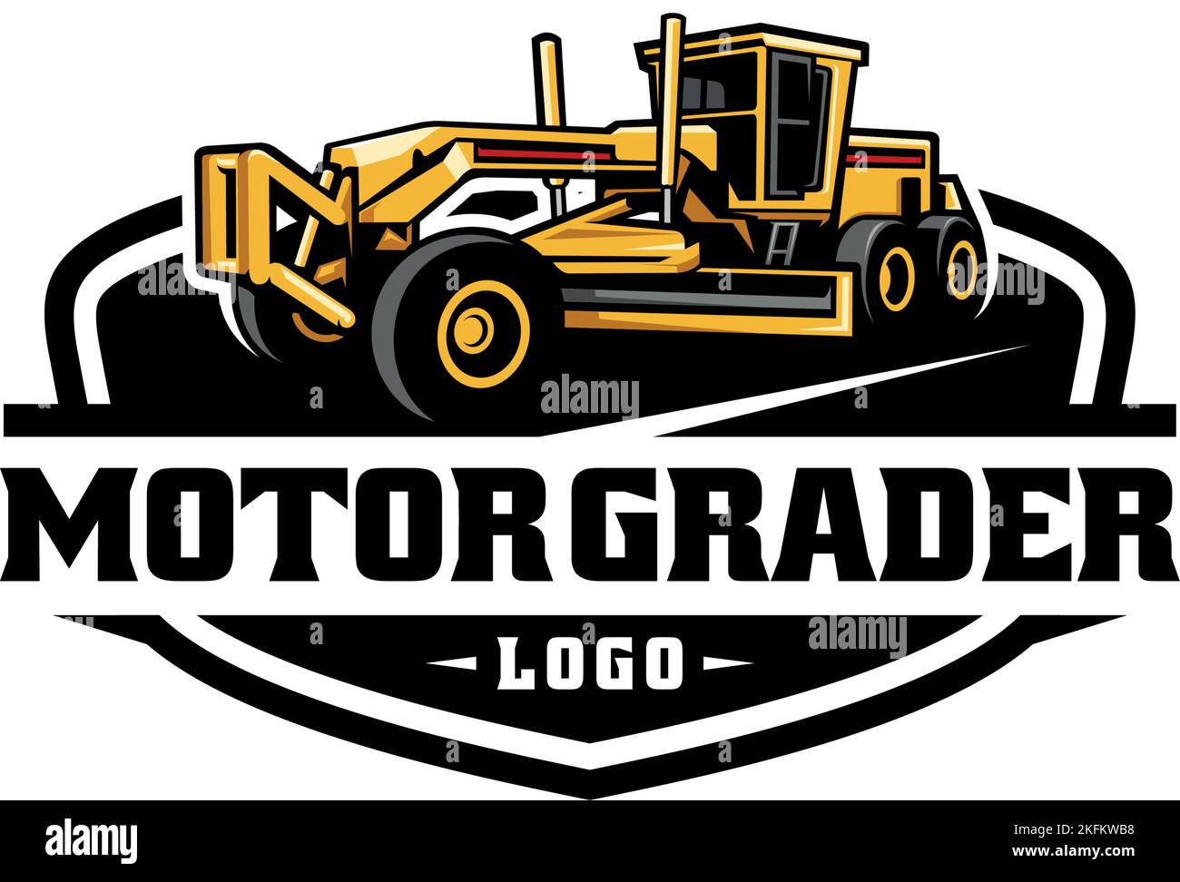 Motorgrader Stock Vector Images - Alamy