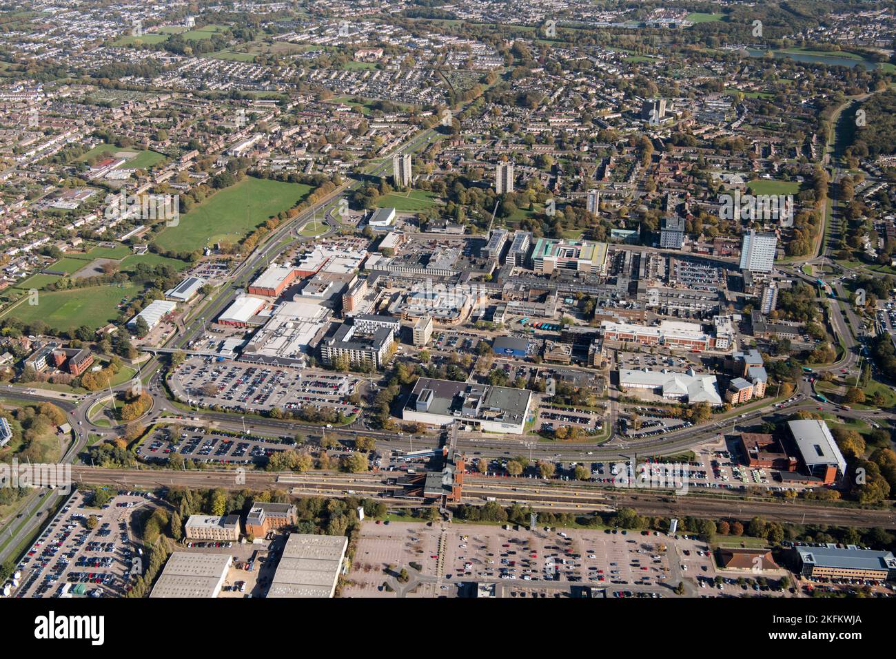 Stevenage town centre, Hertfordshire, 2018 Stock Photo - Alamy