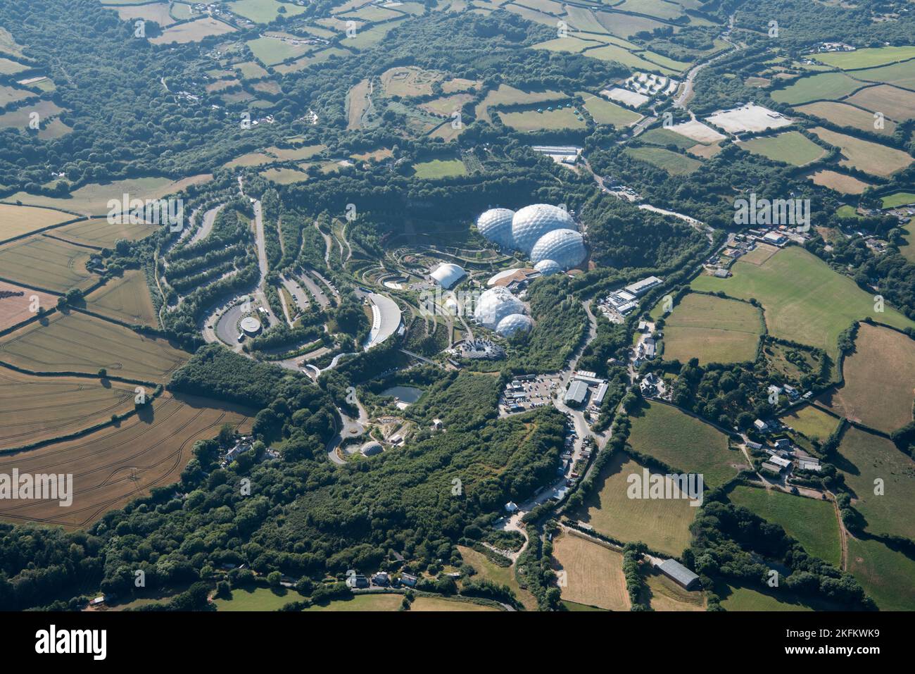 The Eden Project, in the old china clay pit at Bodelva, Cornwall, 2018 ...